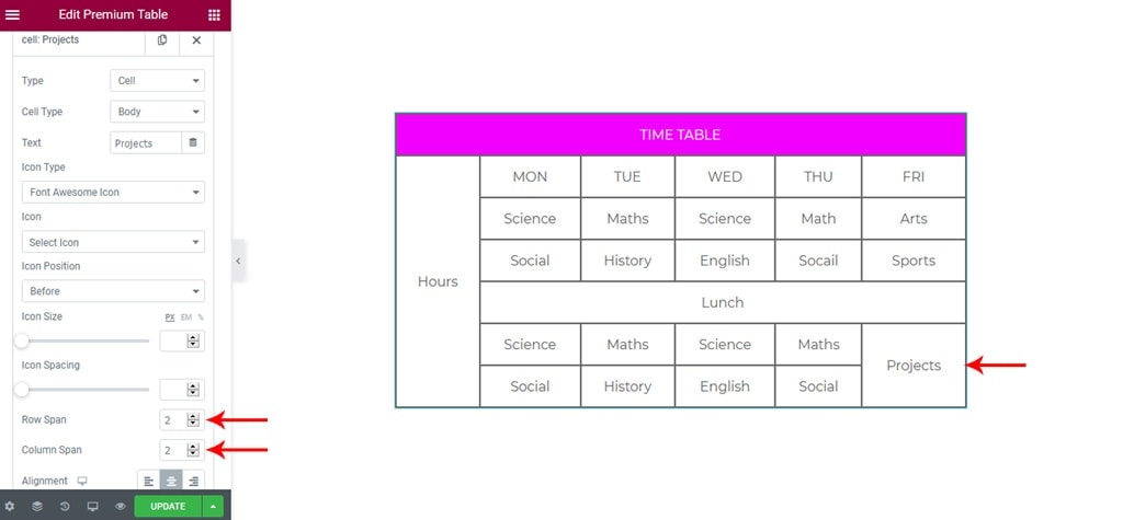 Table Widget Tutorial