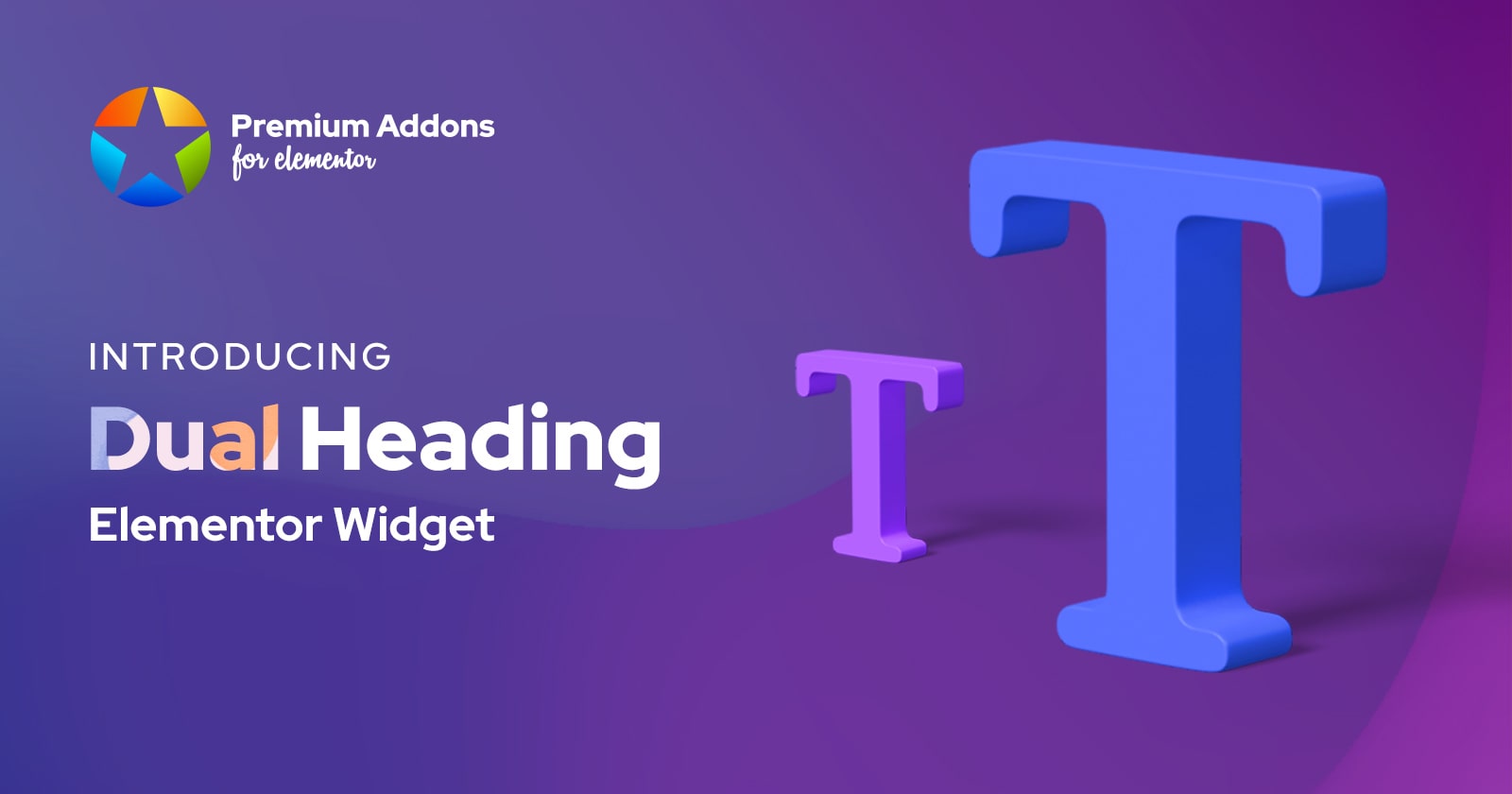 Elementor Dual Heading Widget | Premium Addons for Elementor