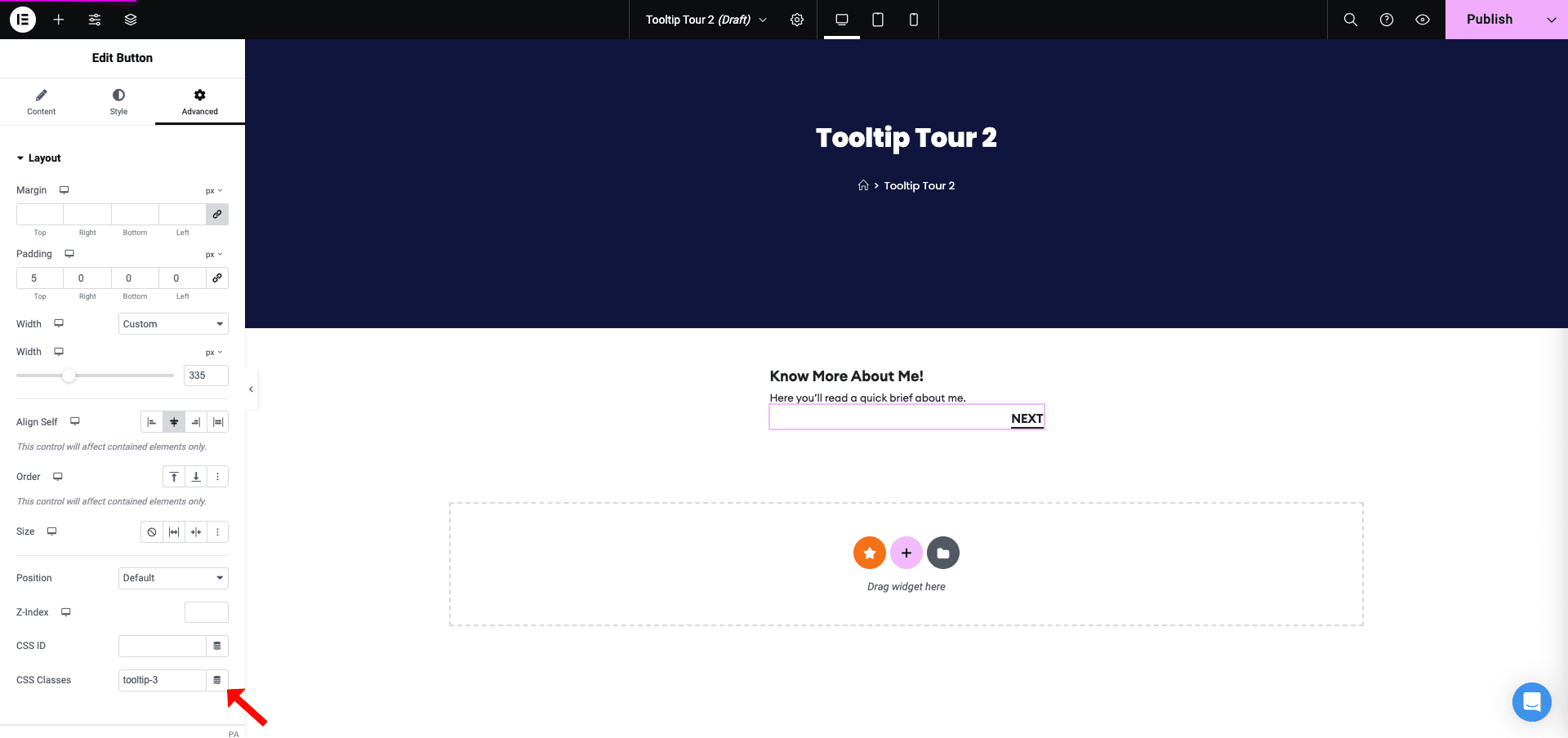 How to use Elementor Tooltips Addon for Multi-Step Tour